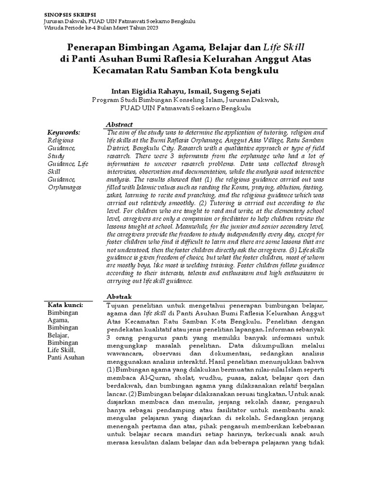 Sinopsis Intan | PDF