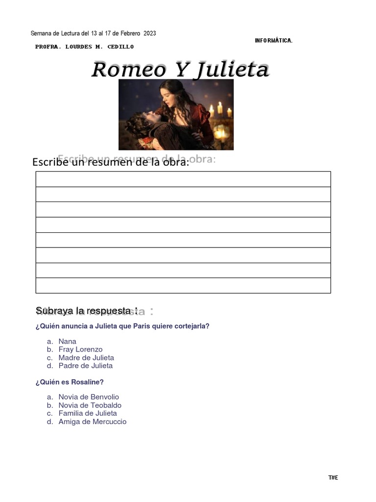 Romeo y Julieta | PDF