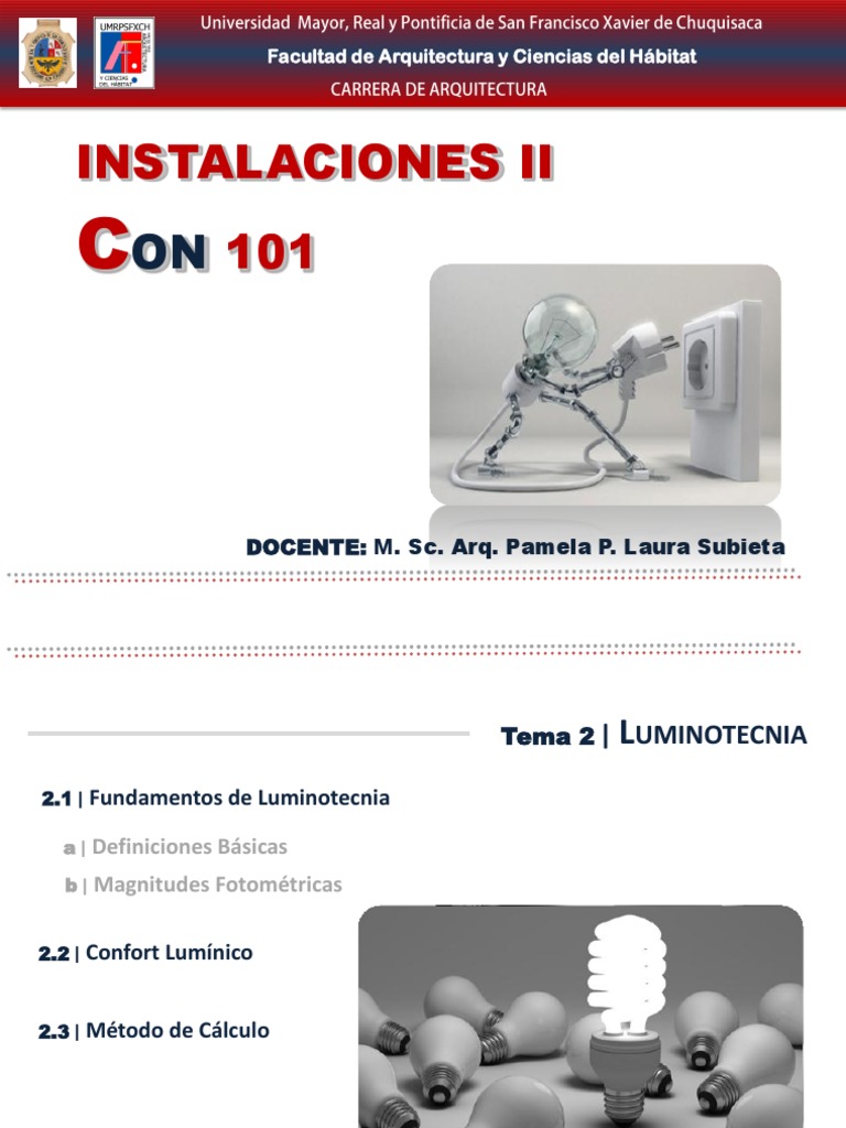 Tema 02 Luminotecnia | PDF