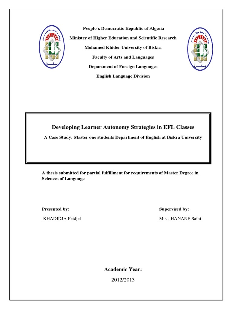 Developing Learner Autonomy Strategies in EFL Classes (PDFDrive) | PDF | Classical Conditioning ...