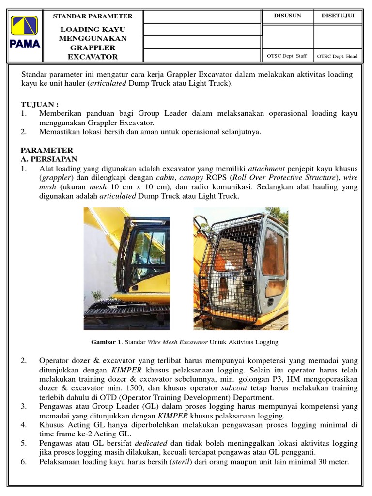 Panduan Loading Kayu dengan Excavator | PDF