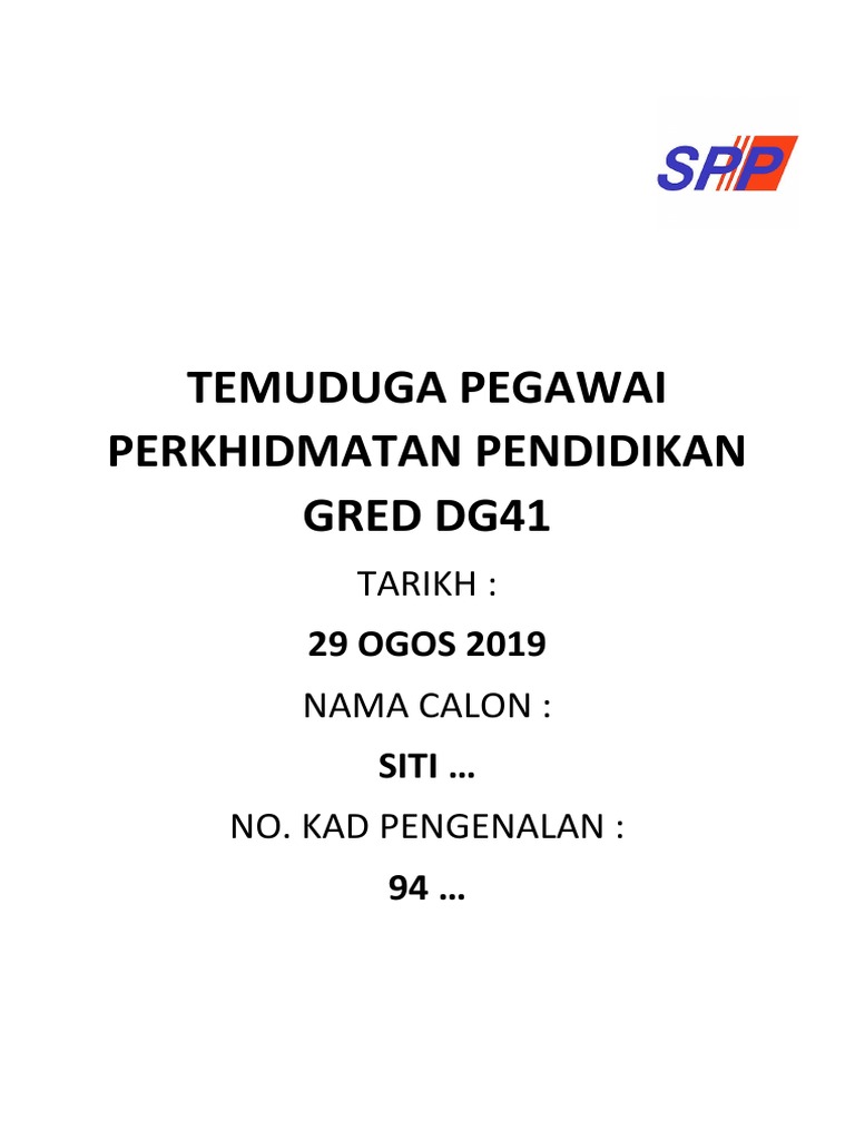 Susunan Fail Temuduga | PDF