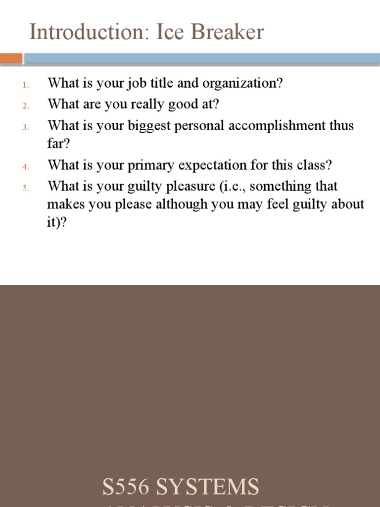 Introduction: Ice Breaker | PDF | Design | Ambiguity