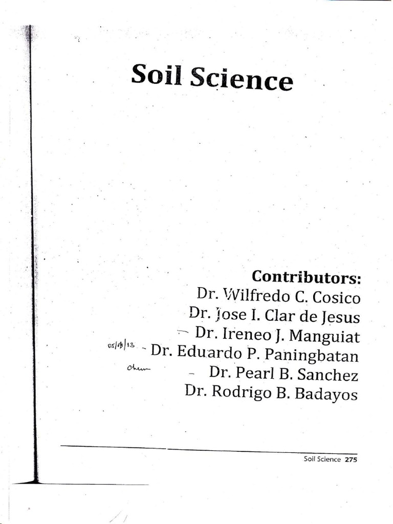 UPLB LEA Review Materials 6 SoilSci | PDF