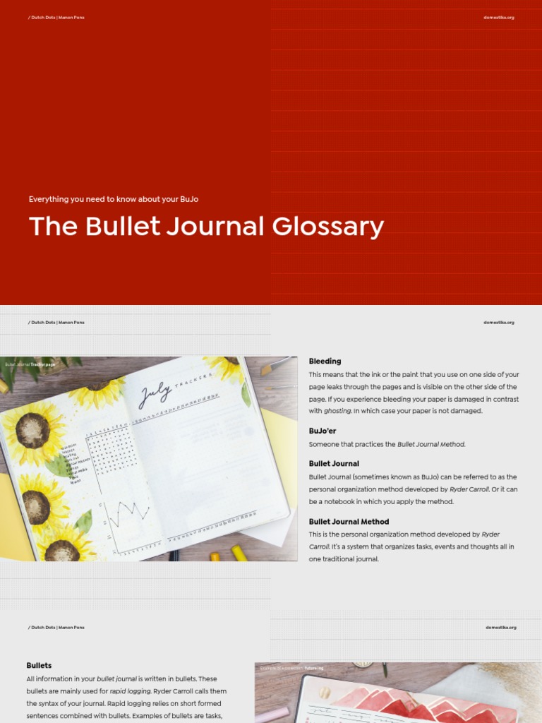 U2 - 02 - Bullet Journaling Glossary | PDF | Publishing