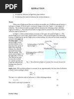 Refraction Lab - Gizmo | PDF