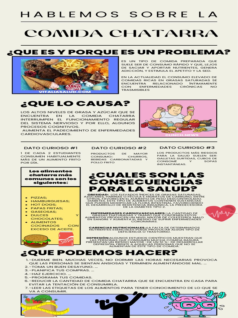 Consecuencias de la comida chatarra | PDF | Salud y bienestar | Ciencia ...