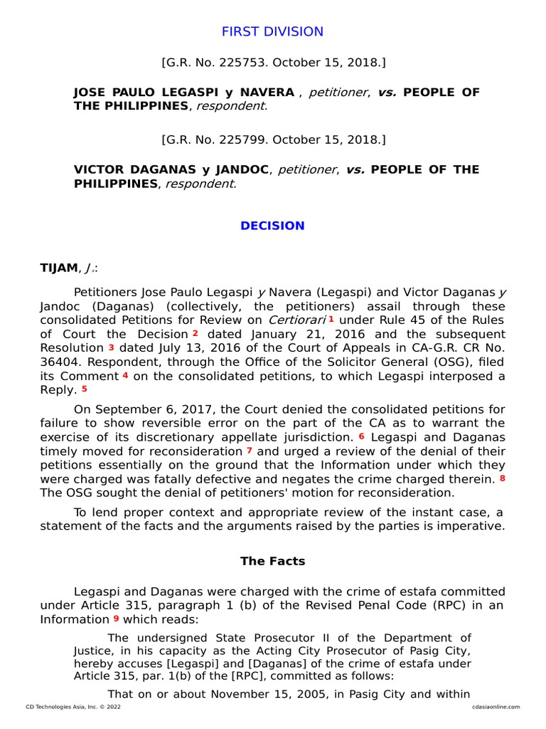 Legaspi VS People | PDF | Stocks | Fraud