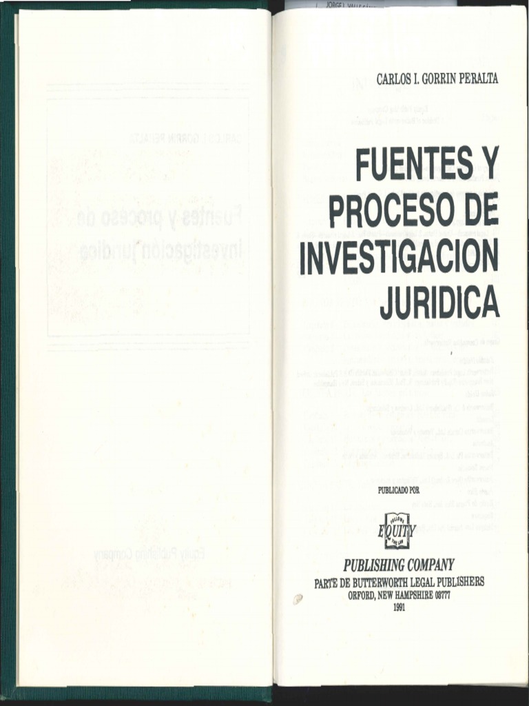 Gorrin Peralta, Carlos I. - Fuentes y Proceso de Investigacion ...