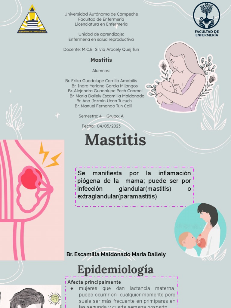 Clasificación y manejo de mastitis | PDF | Pecho | Leche