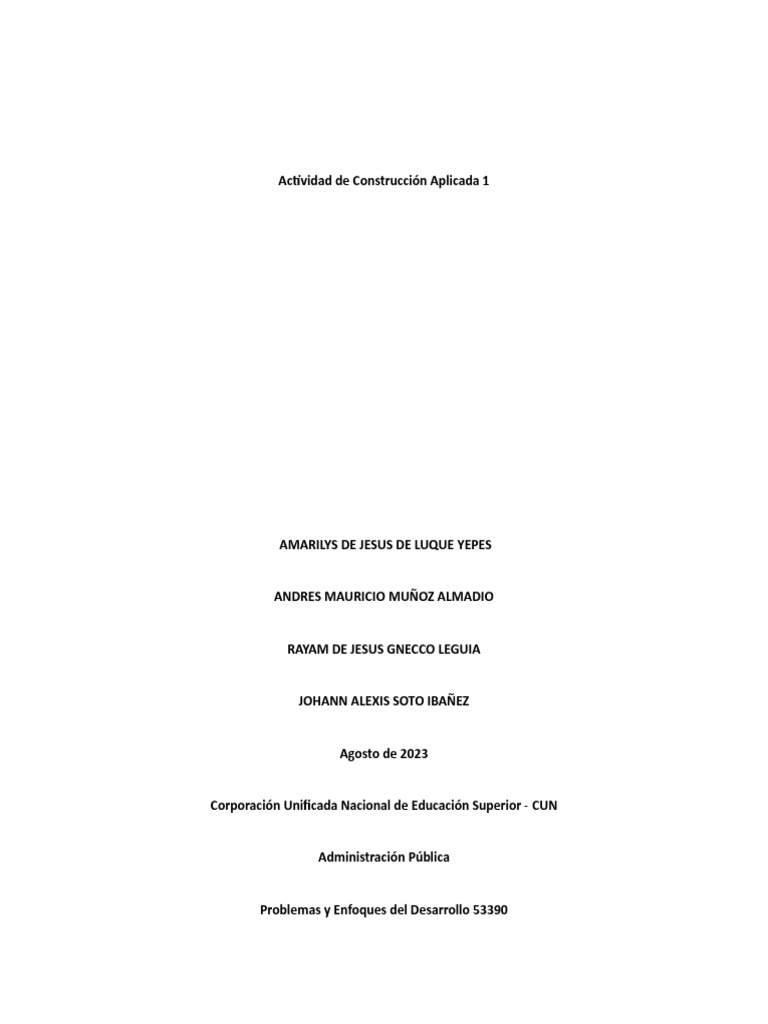 Aca 1 | PDF
