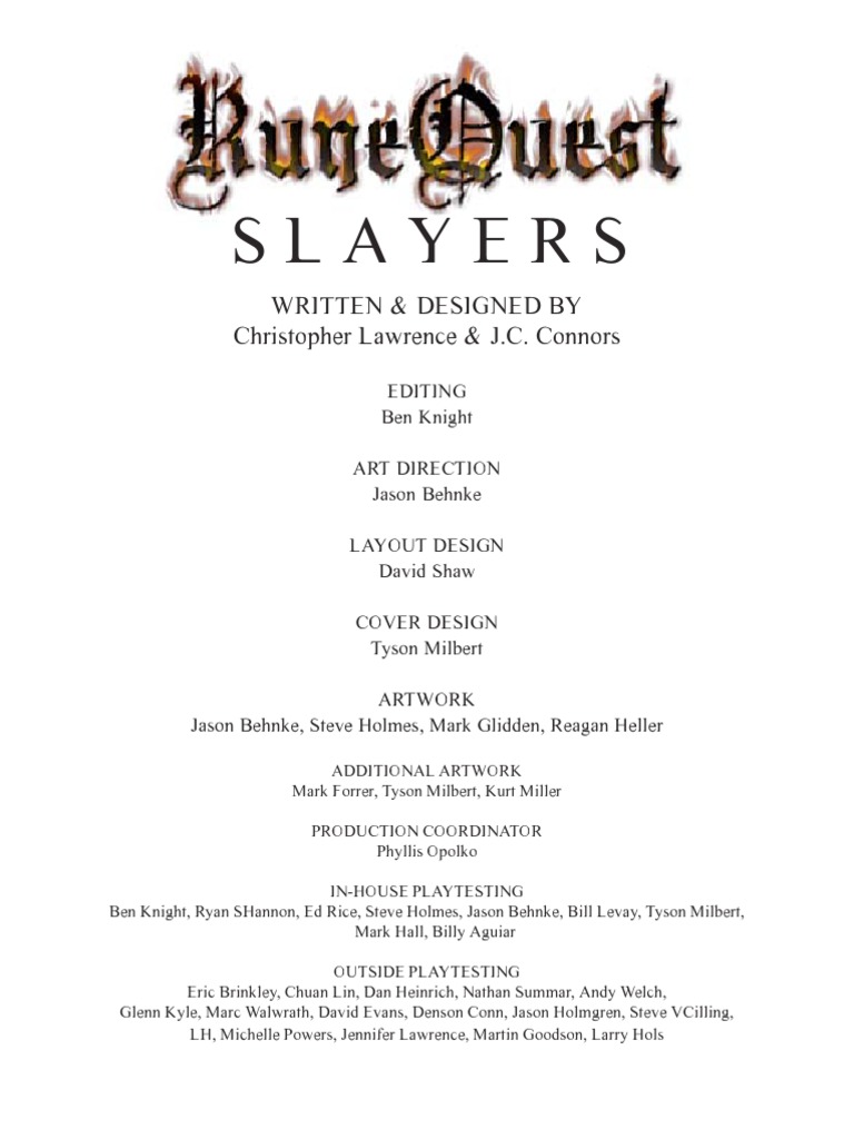 Runequest Slayers | PDF | Dwarf (Dungeons & Dragons) | Dwarf (Middle Earth)