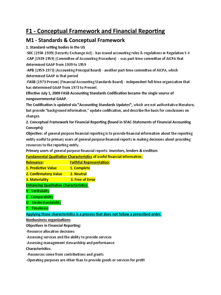 FAR Notes-Done | PDF | Equity (Finance) | Fair Value