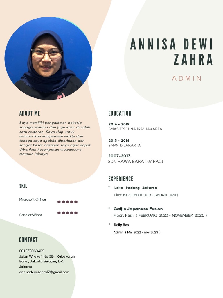 CV - Annisa Dewi Zahra | PDF