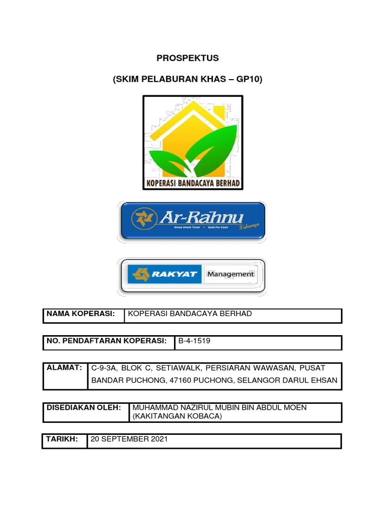 Prospektus GP10 - KOBACA | PDF