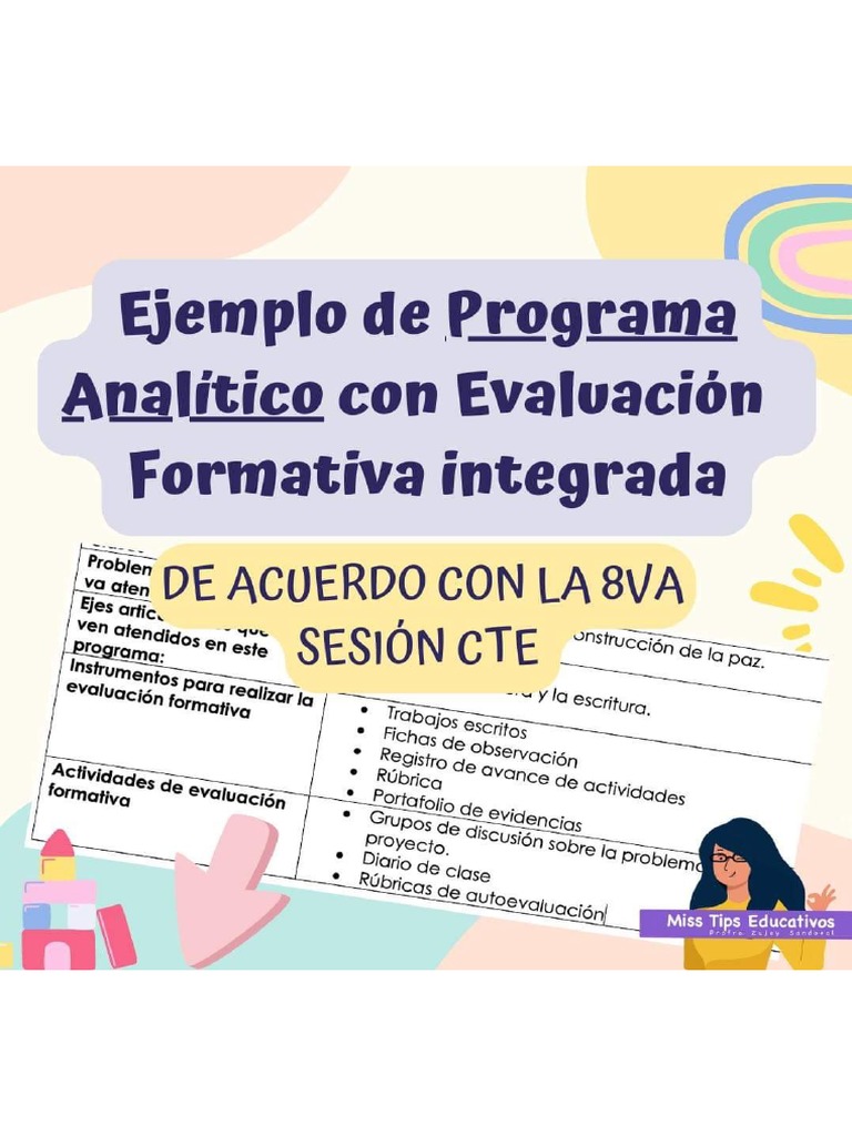 Ejemplo de PROGRAMA ANALÍTICO | PDF