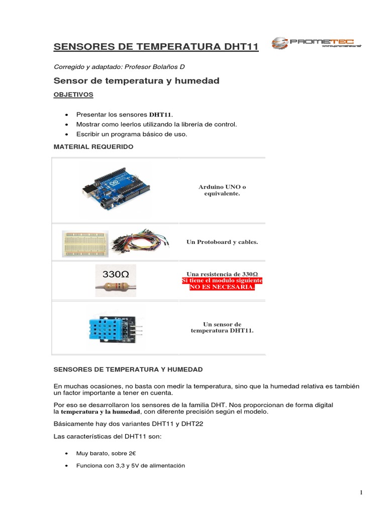 DHT11 Arduino | PDF