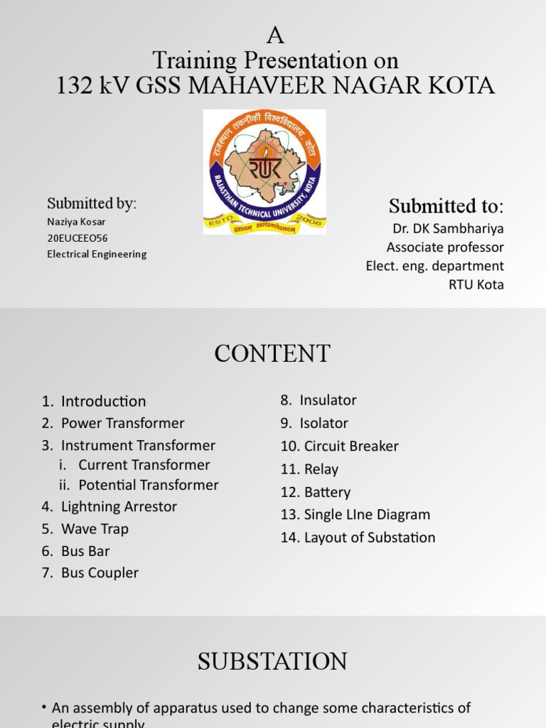 Substation | PDF | Electrical Substation | Transformer