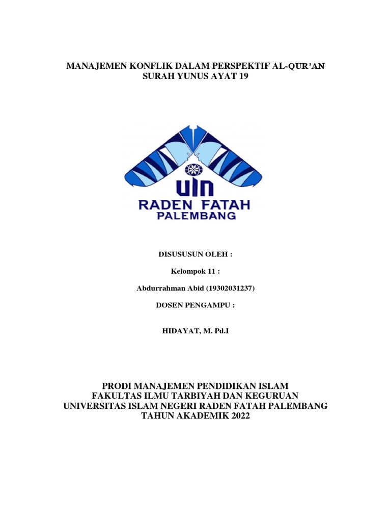 Makalah - Tafsir - Ayat - Manajemen - Abdurrahman Abid - 1930203137 | PDF