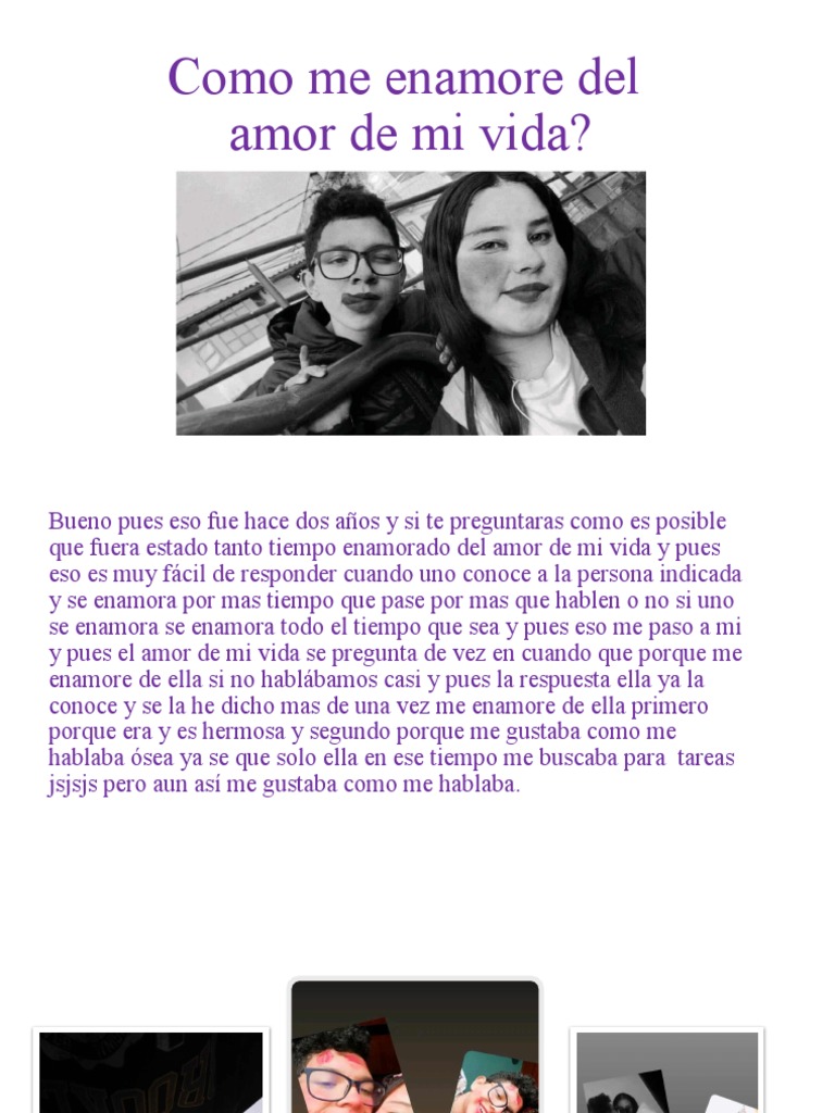 Como Me Enamore Del Amor de Mi Vida | PDF