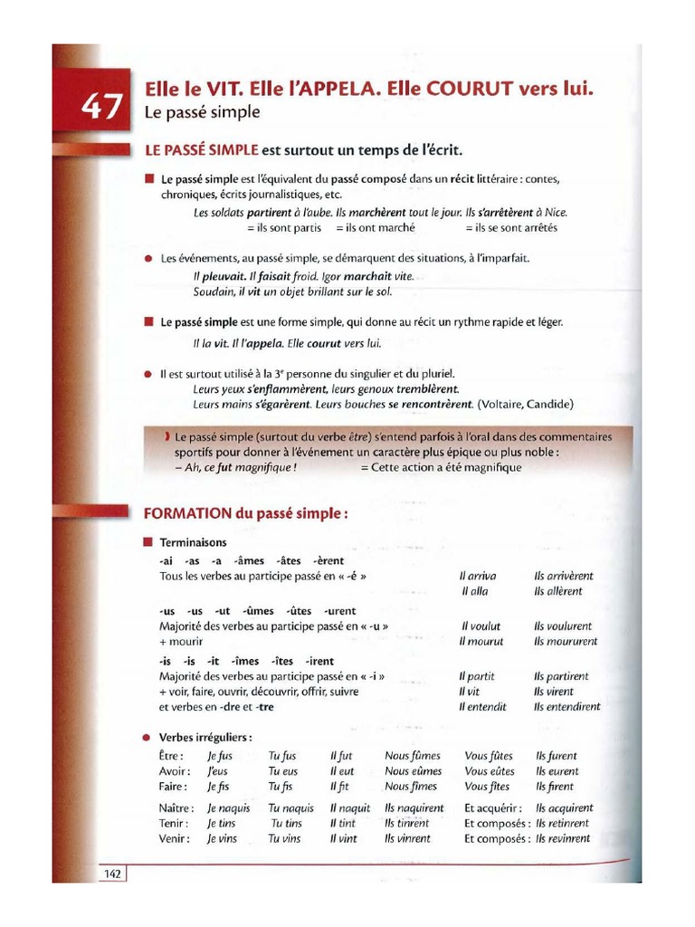 Passé Simple-1 | PDF
