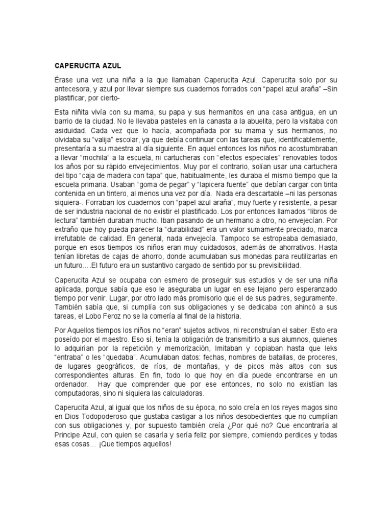 Caperucita Azul | PDF