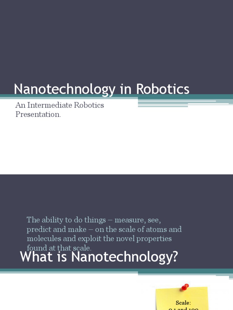 Nanotechnology in Robotics | PDF | Nanotechnology | Innovation