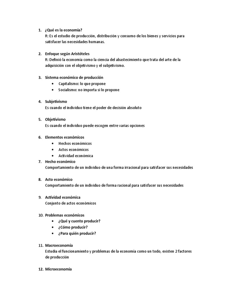 Qué Es La Economía | PDF