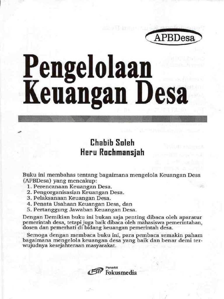 Penelolaan Keuangan Desa Refisi | PDF