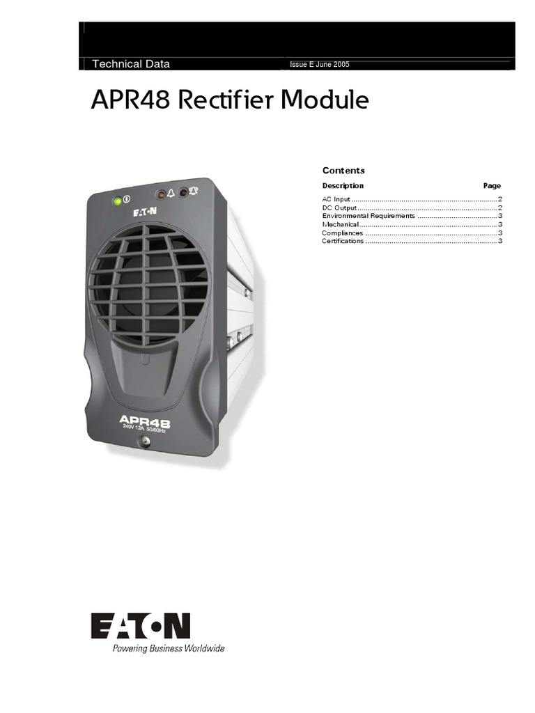 APR48 Rectifier Module Datasheet | PDF