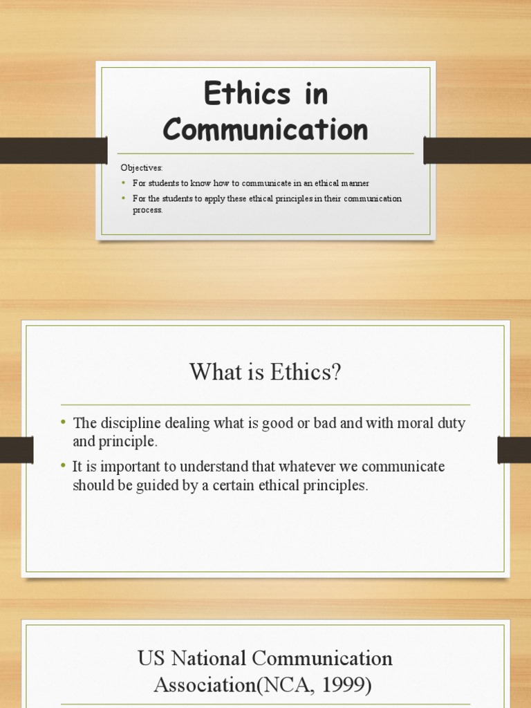Ethics in Communication 2 | Download Free PDF | Freedom Of Speech ...
