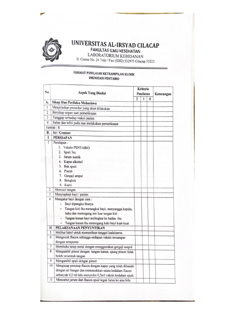Imunisasi Pentabio | PDF