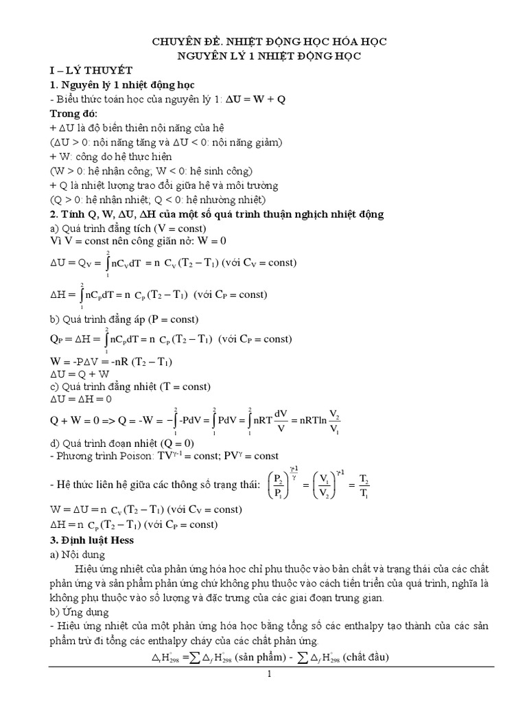 Nguyen Ly 1 Nhiet Dong Hoc - SCK12 | PDF
