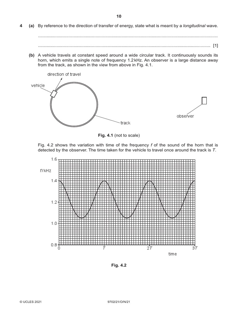 Q4 Physics Mock | PDF | Sound | Hertz