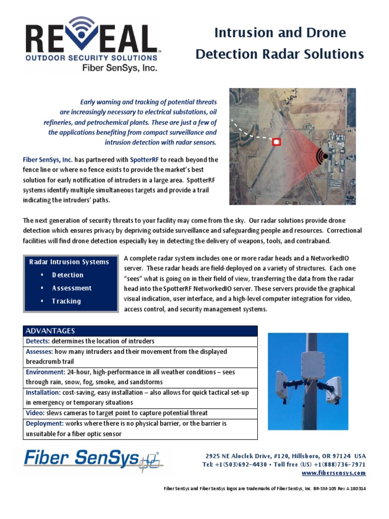 Radar Solutions for Intrusion & Drone Detection | PDF | Radar | Optical ...