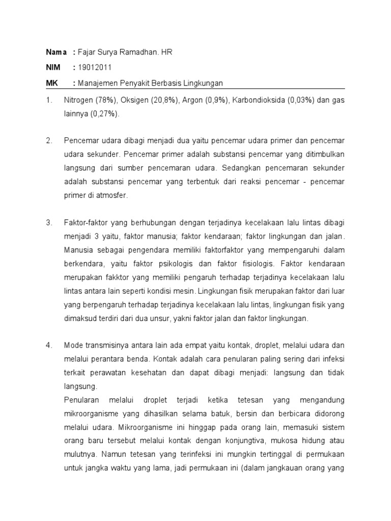 Fajar Surya Ramadhan. HR - 19012011 - Uas MPBL | PDF