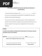 Consent Form BT | PDF