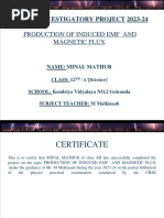 Physics Investigatory Project ELECTROMAGNETIC INDUCTION Class 12 | PDF ...