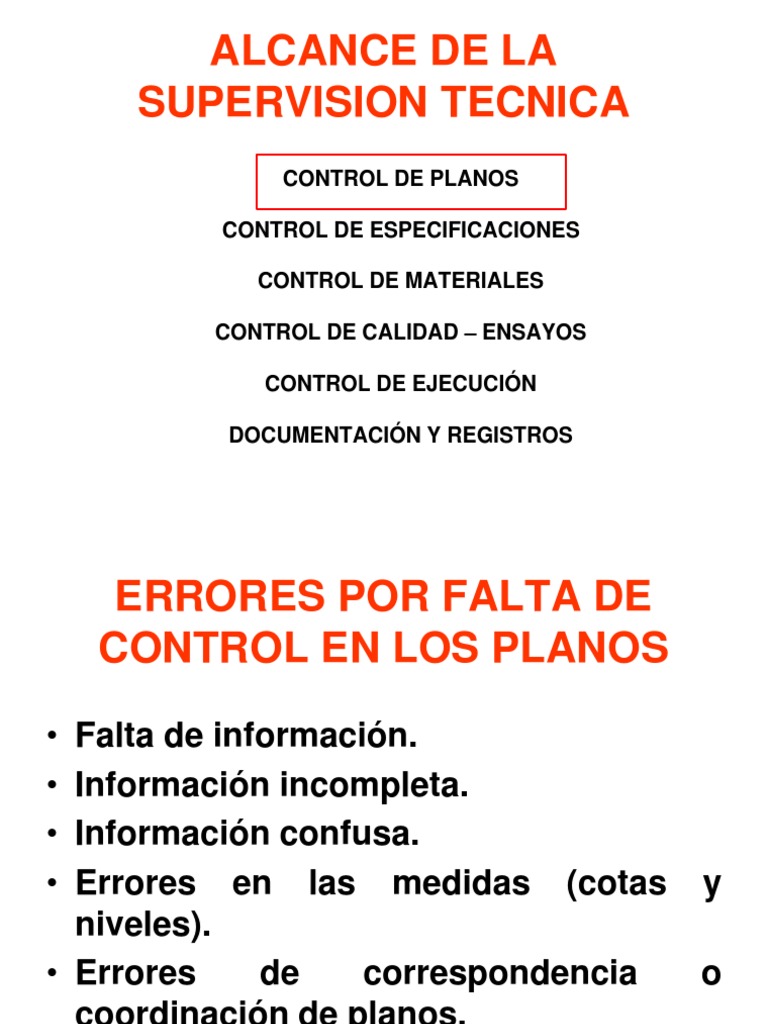 Errores Más Comunes en Los Planos | PDF