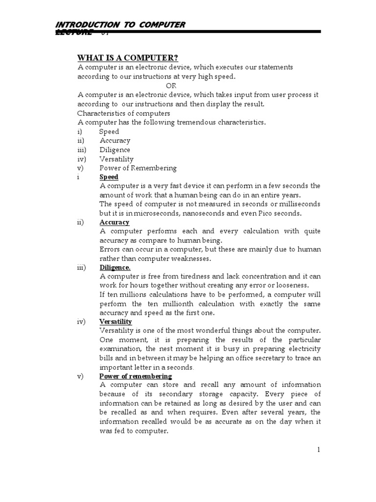 Lecture 01 | PDF | Integrated Circuit | Microcomputers