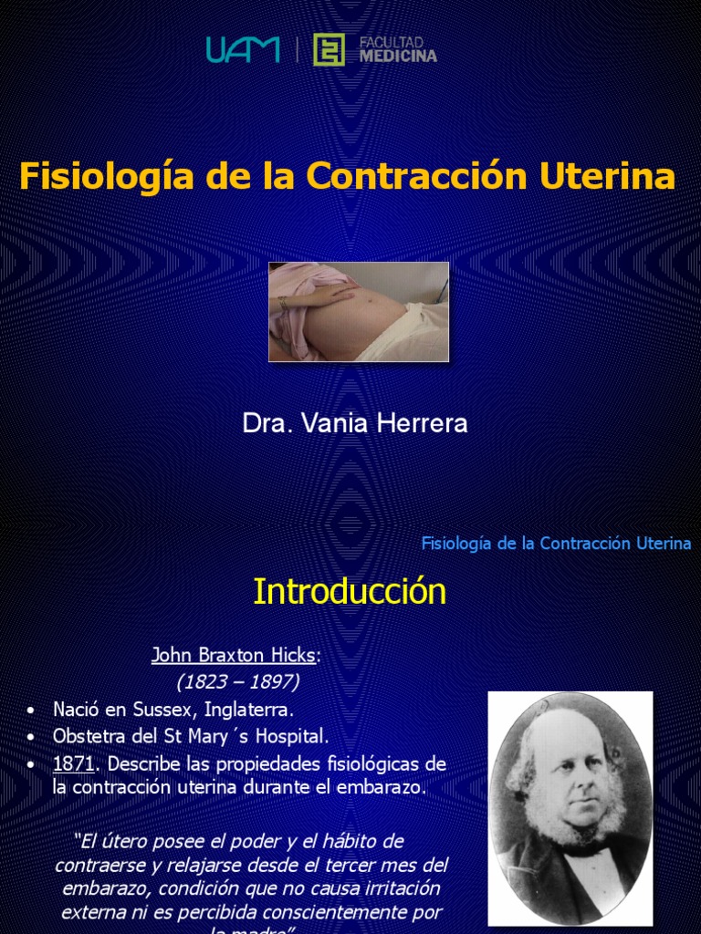 Fisiología de la Contracción Uterina | PDF | Parto | Periodo posparto