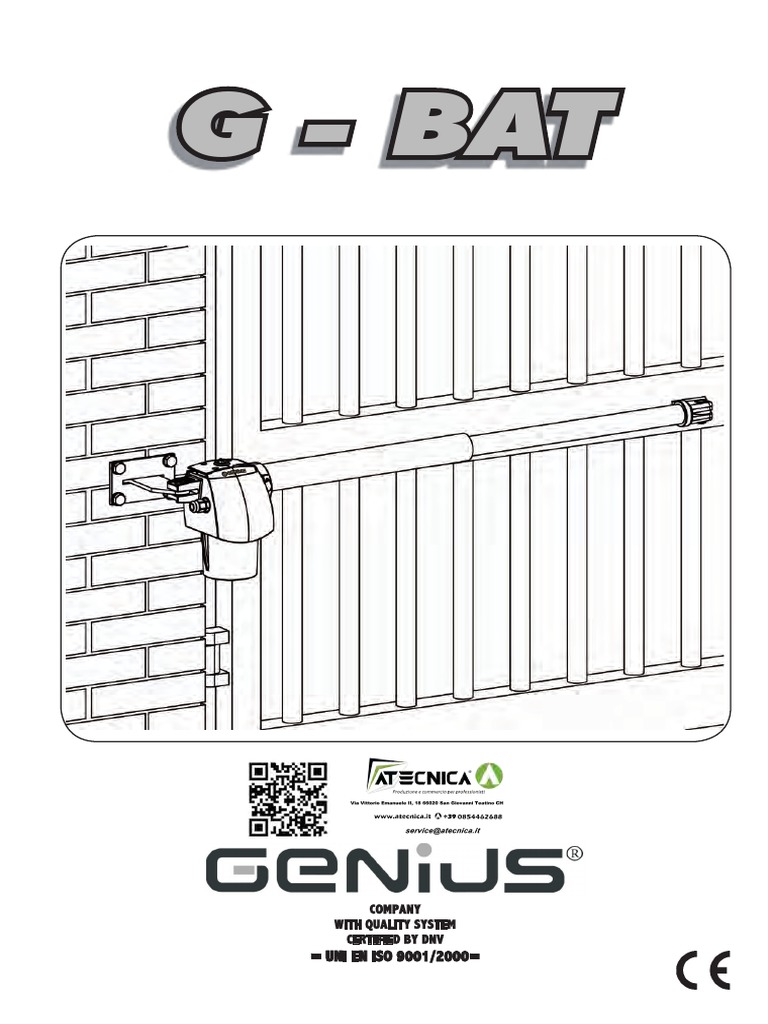 Ist Genius Manuale Istruzioni Genius G Bat Montaggio Collegamenti ...