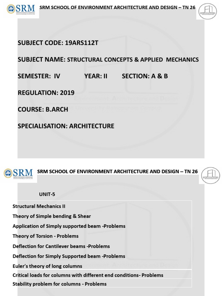 Structures Unit 5 Pdf 