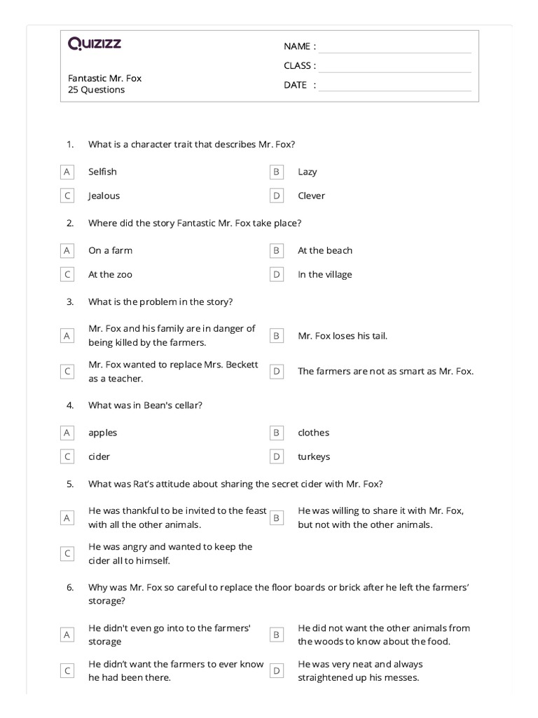 Fantastic Mr. Fox | PDF