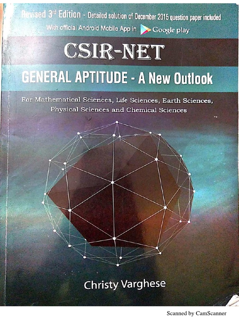 CSIR NET General Aptitude Book | PDF