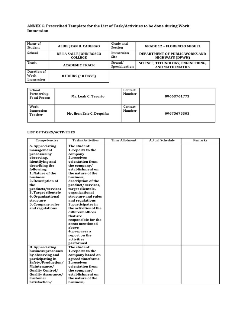 Annex C | PDF | Business