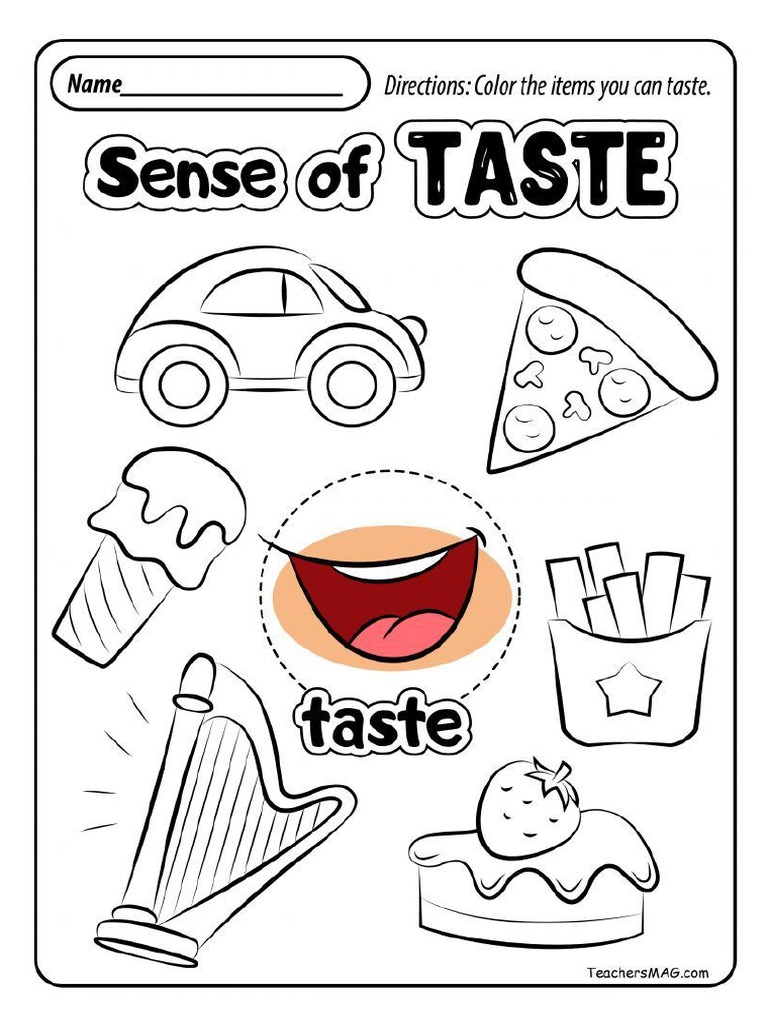 Free Five Senses Worksheets | PDF
