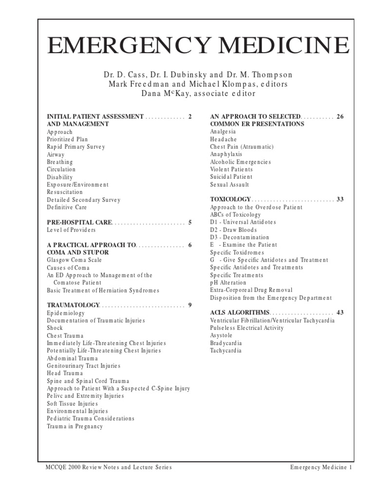 Emergency Medicine | PDF | Major Trauma | Traumatic Brain Injury