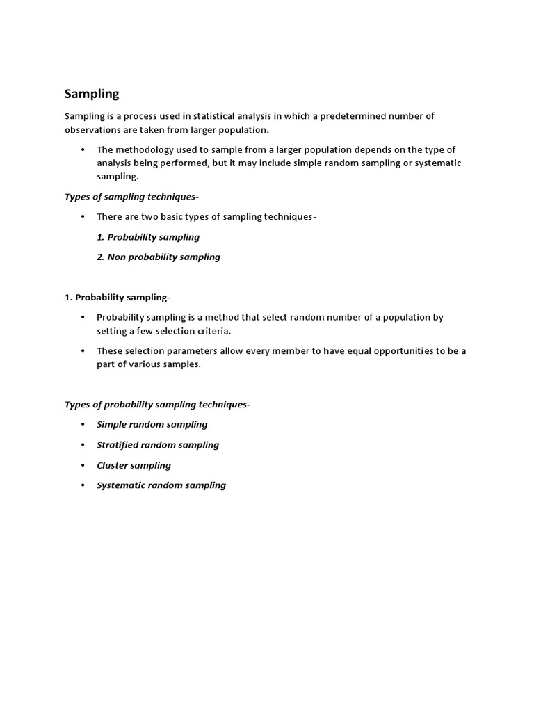 PHD Course Work ZLDPH-04 Biostatistics L-1 | PDF | Sampling (Statistics ...