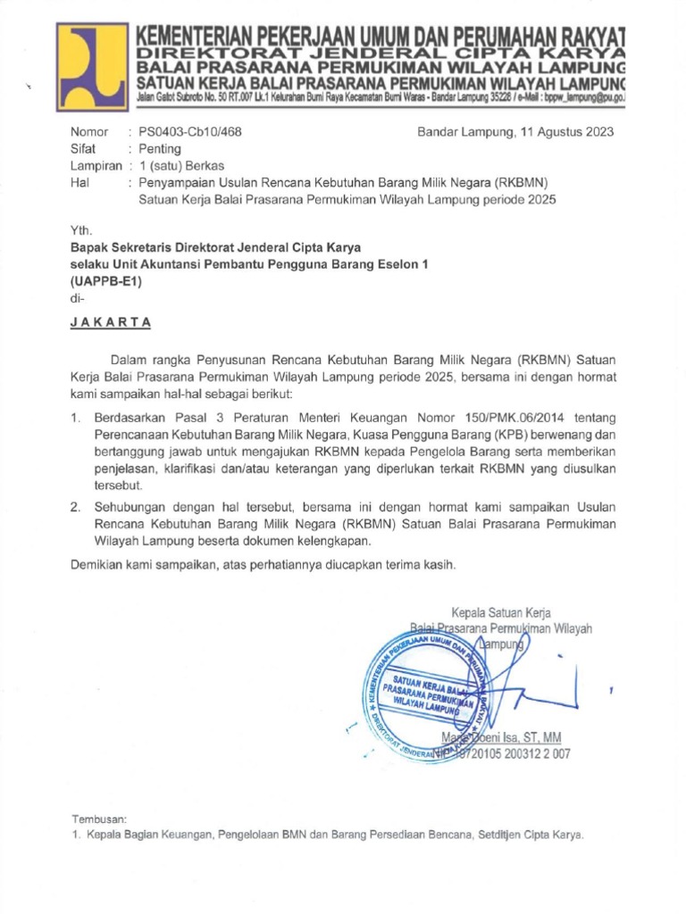 RKBMN Surat Usulan 2025-Fix | PDF